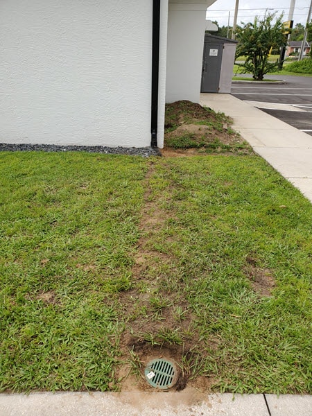 Underground Gutter Drains - Moores Rain Gutters LLC